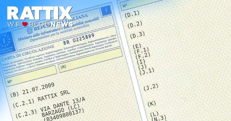 Carta di circolazione: come leggere il libretto auto | Auto Rattix